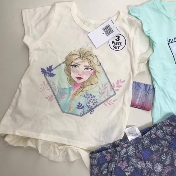 Disney | Matching Sets | Disney Frozen Elsa Anna Cute Shorts Set | Poshmark